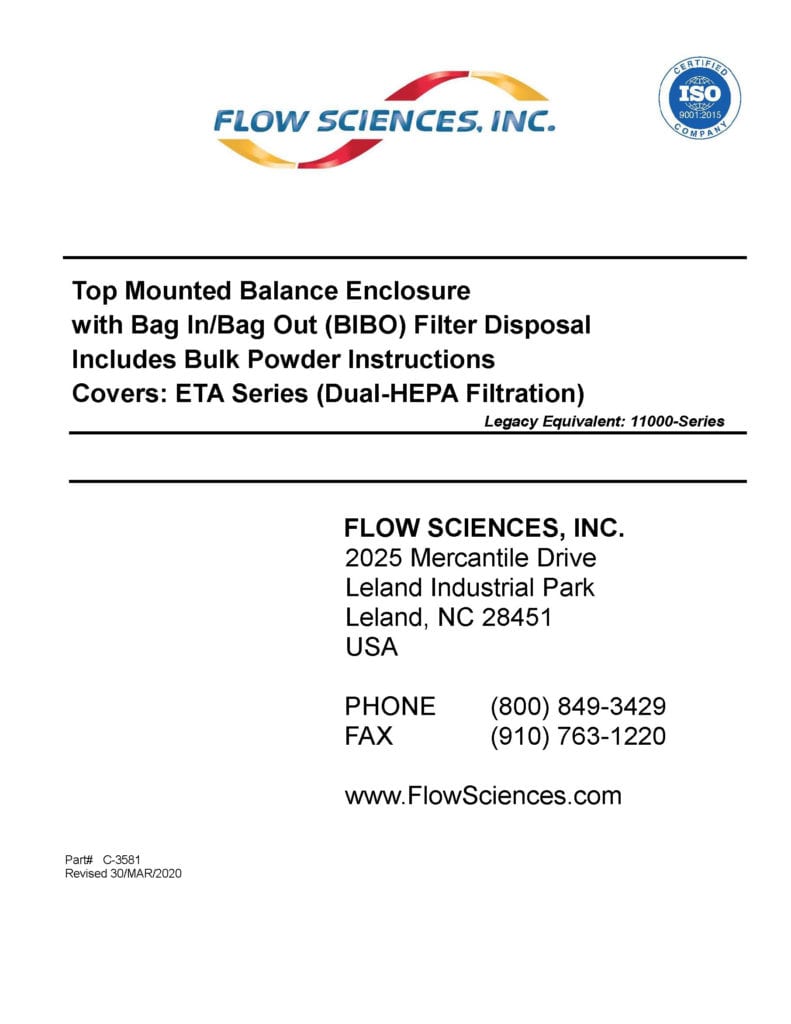 Laboratory Services - Flow Sciences, Inc.