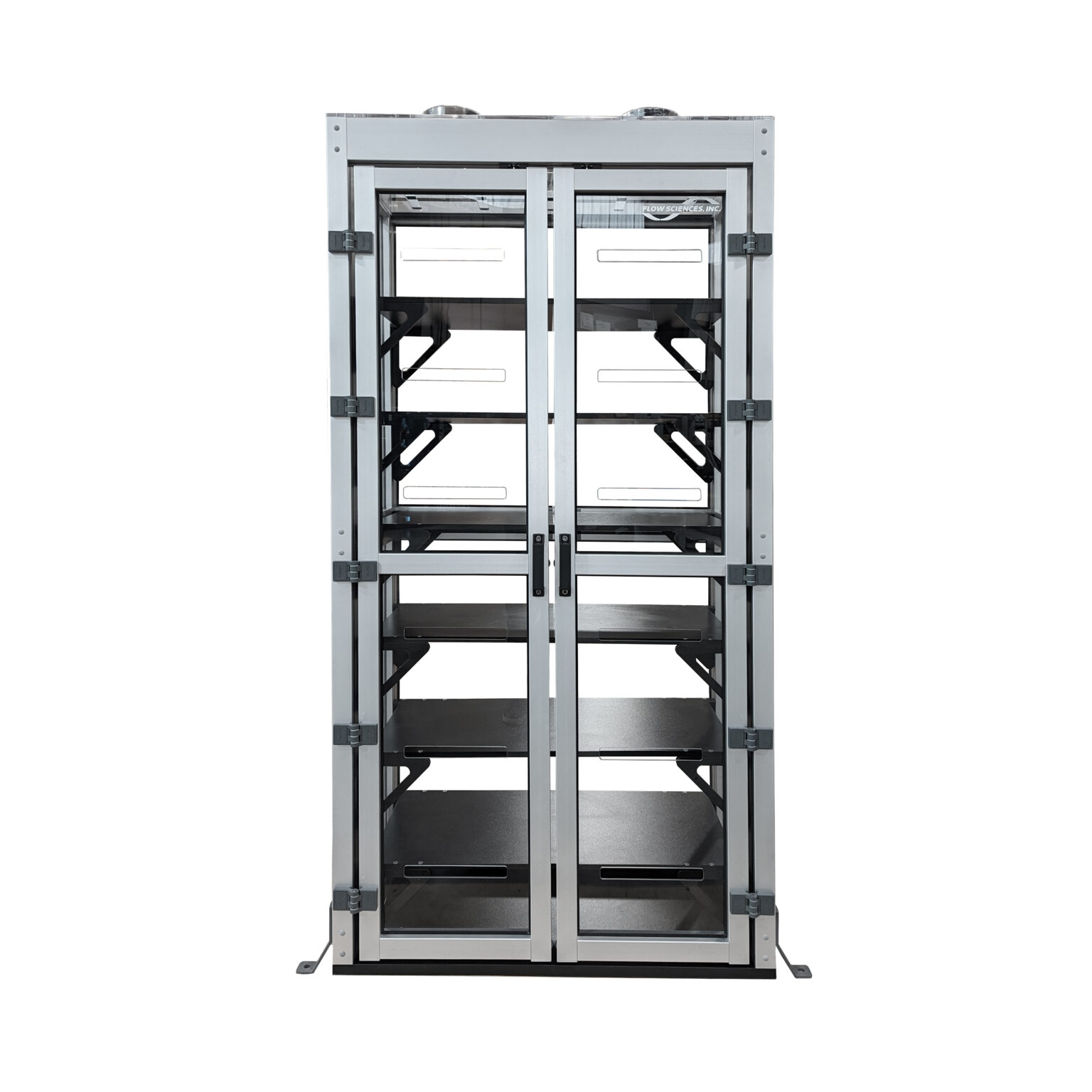 Custom Aluminum Extrusion Shelving Enclosure - Flow Sciences, Inc.
